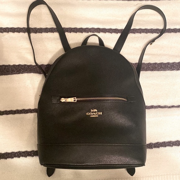 Coach | Bags | Authentic Black Leather Coach Backpack | Poshmark